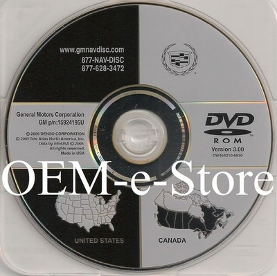 2005-2009 Cadillac STS Pontiac Grand Prix Saab 9-5 Navigation DVD US ...