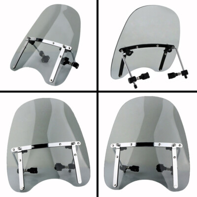 Front Motorcycle Windshield Motorbike Wind Screen Deflector Smoke For ...