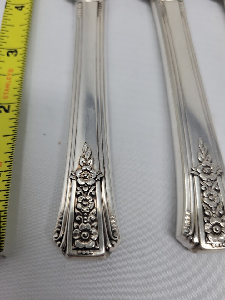 3 Oneida Community Silver Tudor Plate FORTUNE Silverplate Dinner Knives ...