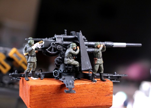 WW2 1/72 TANK 1:72 figure Germany artillery Soldiers 88 mm FLAK ZVEZDA ...