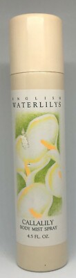 2 x Alyssa Ashley English Waterlilys Body Mist Spray 4.5 fl oz CALALILY ...
