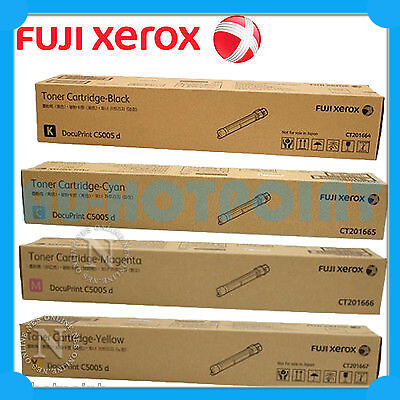 Genuine Fuji Xerox CT201664+CT201665+CT20166+CT201667 Toner Set ...