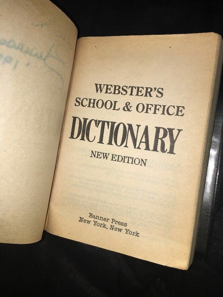 webster dictionary new edition 1978 pocketbook-Very Rare Edition-SHIPS ...
