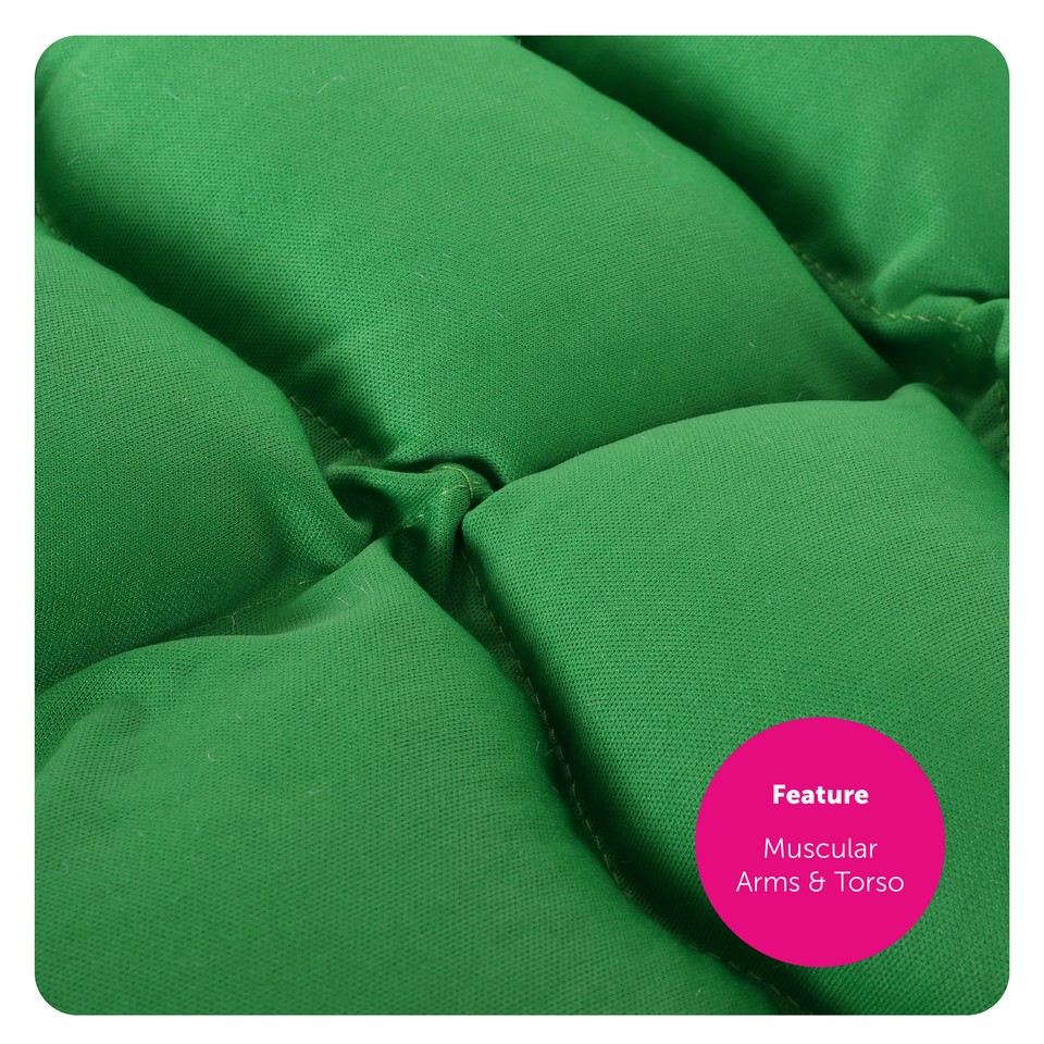 CHILD PADDED GREEN MUSCLE CHEST TOP SHIRT TV MOVIE CHARACTER FANCY ...