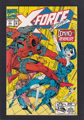 X-Force #11 1st Full Appearance of Domino Deadpool 3! Marvel 1992 | eBay
