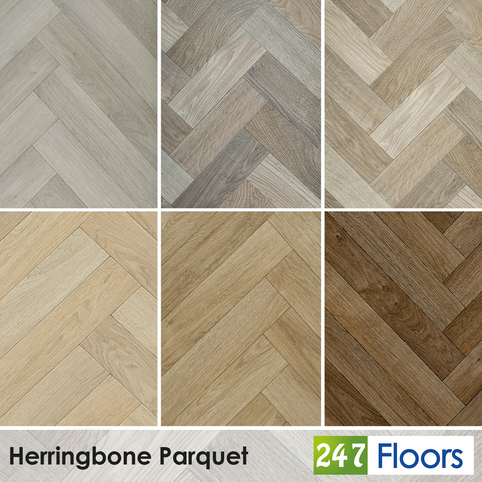 Herringbone Vinyl Flooring £9.99 Free Delivery Parquet Lino Kitchen ...