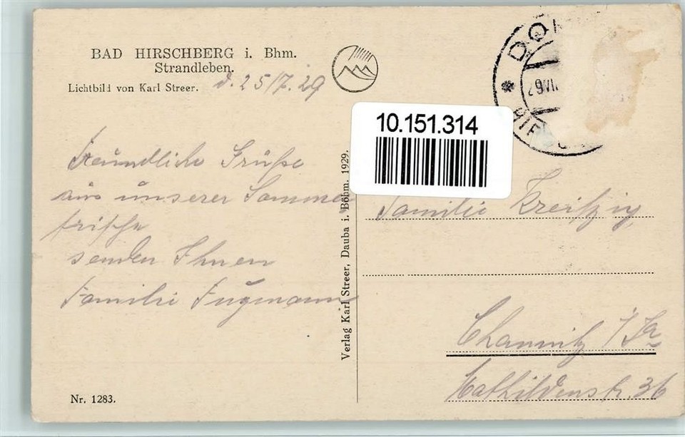 10151314 - Doksy Strandleben - Verlag Karl Stree Nr. 1283 AK Doksy ...