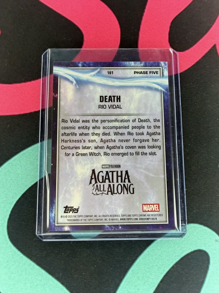 2025 Topps Marvel Studios Chrome Death Rio Vidal (DEBUT) 1/5 ALPHA red ...