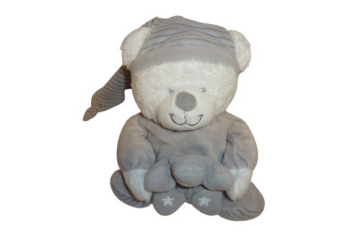 Doudou ours peluche 23 cm Max et Sax | eBay