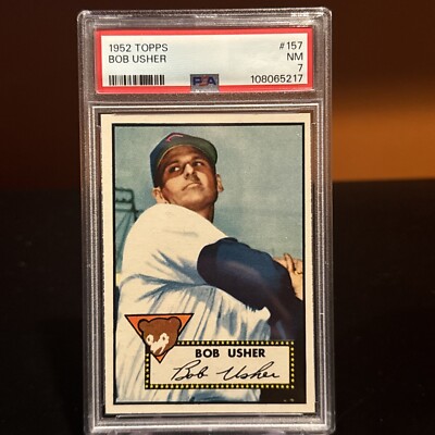 1952 Topps #157 Bob Usher PSA 7 | eBay