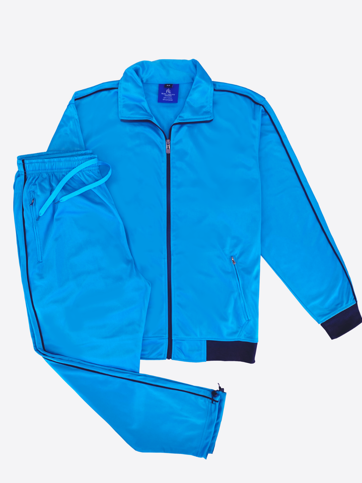 Men's Classic Retro Full Jogging Suit Plain Tracksuit Outfit | eBay