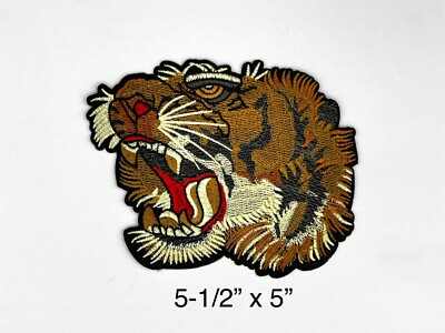 Large Embroidered Roaring Tiger Iron-on Patch - Free shipping from USA | eBay