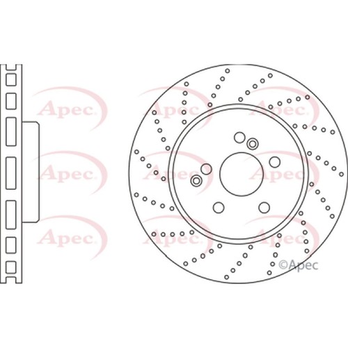Apec Brake Disc Front Single 0004212012 2044211212 2214210812 DSK2684 ...