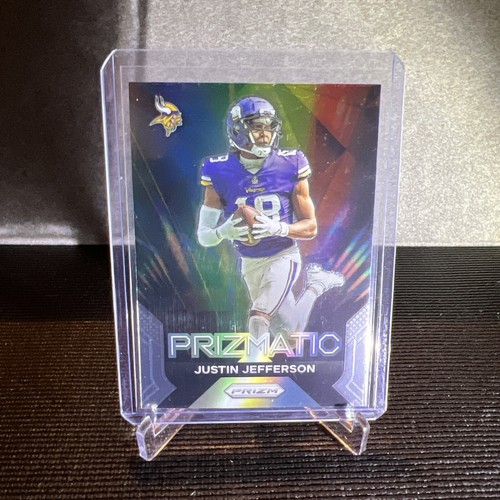 2023 Panini Prizm Justin Jefferson PRISMATIC INSERT CARD #16 Minnesota ...