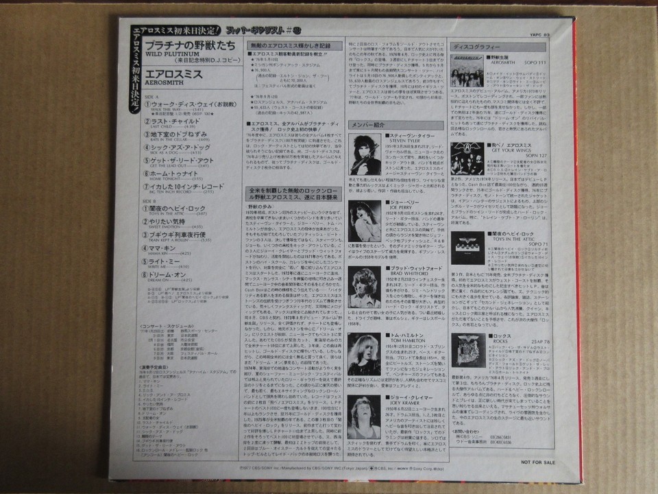 PROMO ONLY / AEROSMITH WILD PLATINUM | eBay