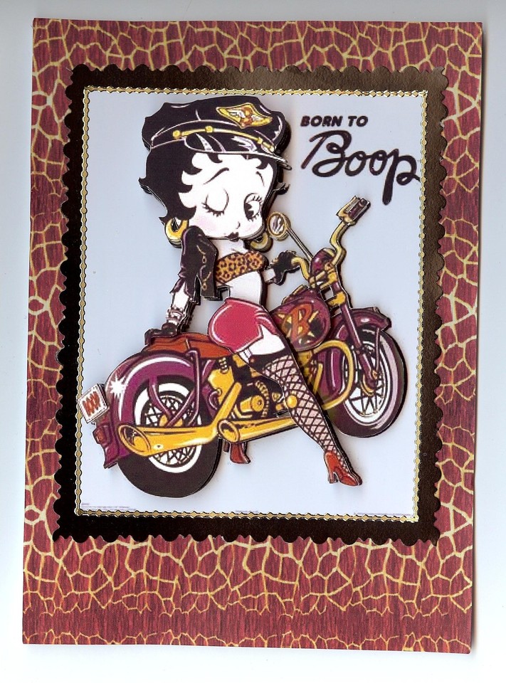 BETTY BOOP PERSONALISED LUXURY 3D BIRTHDAY CARD WIFE DAUGHTER SISTER ...