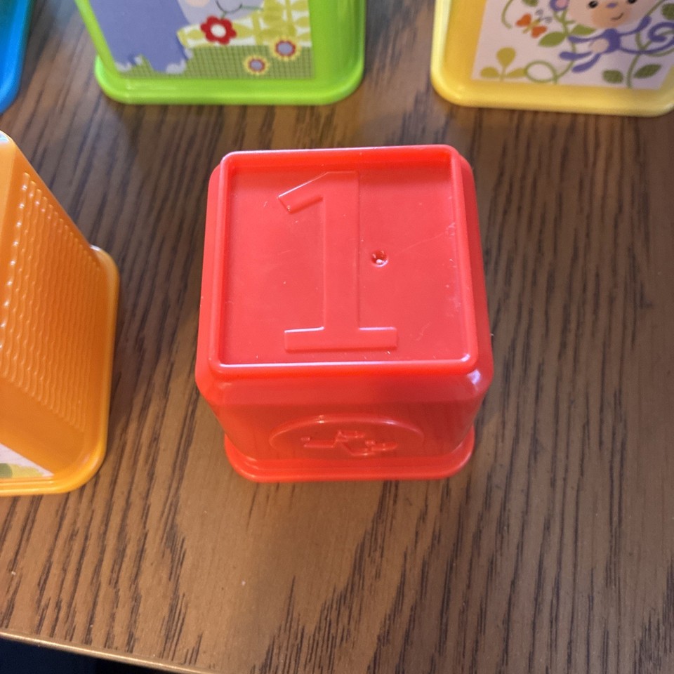 Fisher Price Stack & Explore Blocks 2014 Numbers 1-5 Animals Stack ...