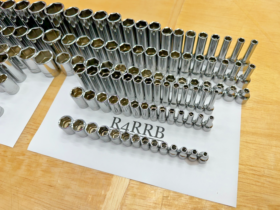 Snap-on Tools USA NEW 165pc 1/4 & 3/8" Drives SAE & Metric 6PT MASTER ...