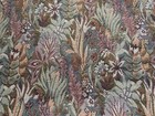 Vintage French Botanical Floral Foliage Cotton Tapestry Jacquard Fabric ...