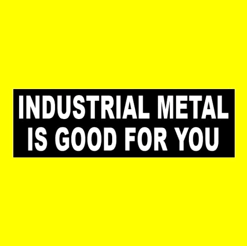 "INDUSTRIAL METAL IS GOOD FOR YOU" heavy metal BUMPER STICKER funny | eBay
