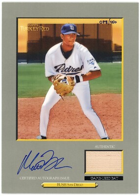 Matt Bush - 2005 Topps Turkey Red #TRAR-MB Cabinet Auto Bat Card #/450 ...