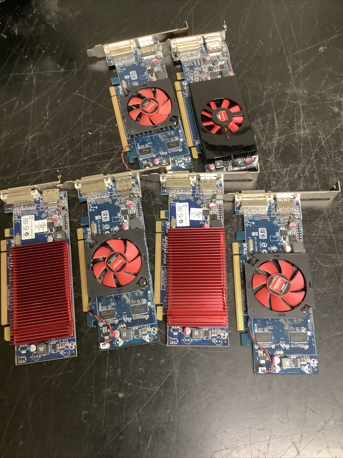 Lot of 6 AMD Radeon Blue Graphics Card | eBay