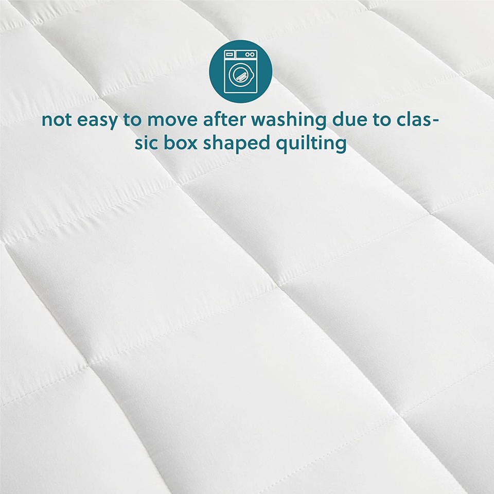 Hotel Quality 10cm Mattress Topper Deep Thick Single Double King Super ...