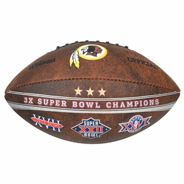 Wilson NFL Commemorative Championship 9 Football Washington Redskins ...