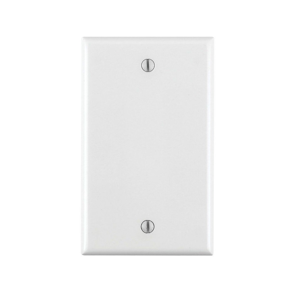 5 Pack Lot - Single Gang 1-Gang Blank Wall Face Plate Outlet Switch ...
