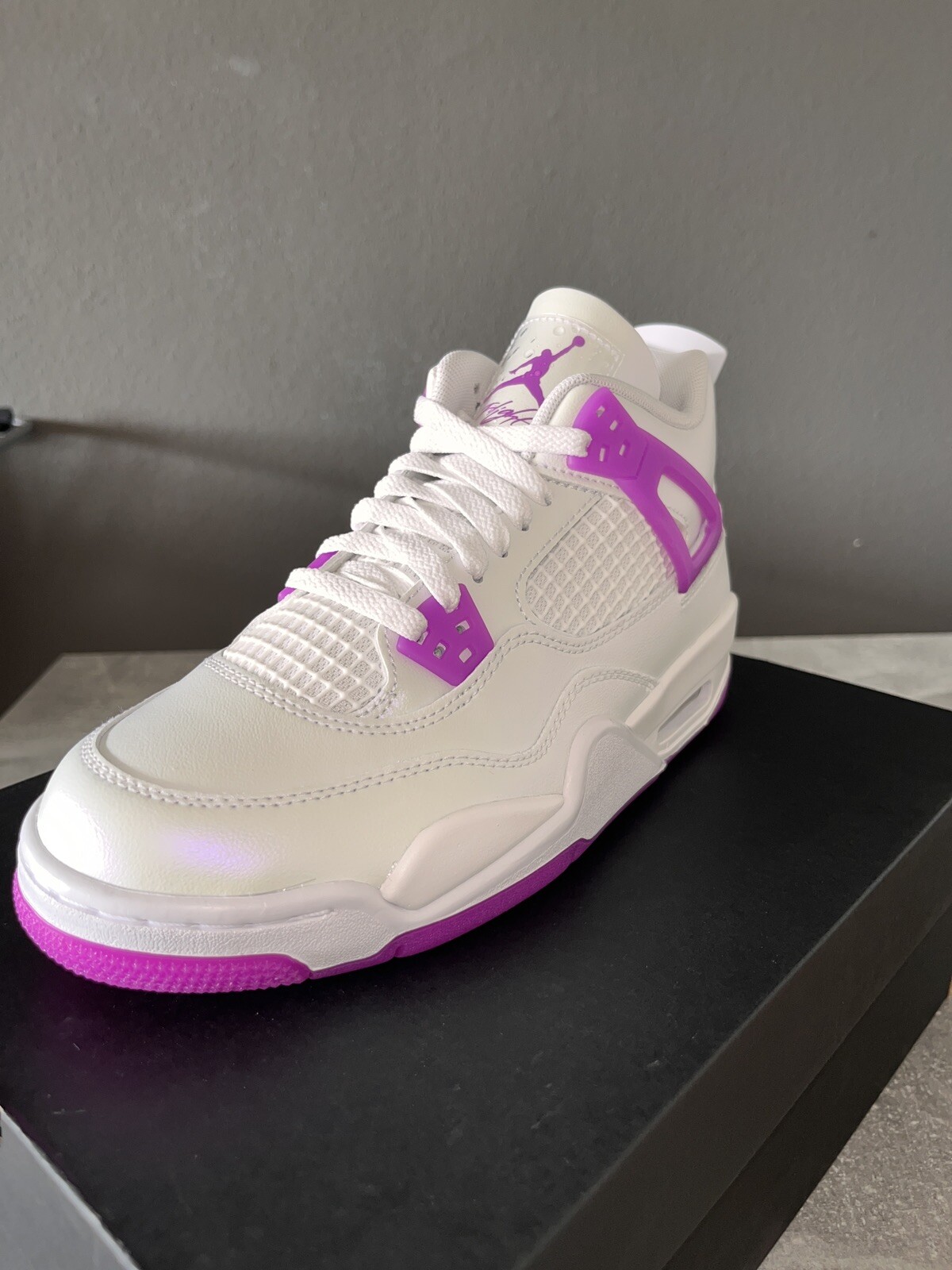 Jordan 4 Retro GS Hyper Violet FQ1314-151 Weiß Lila Unisex Sneaker ...