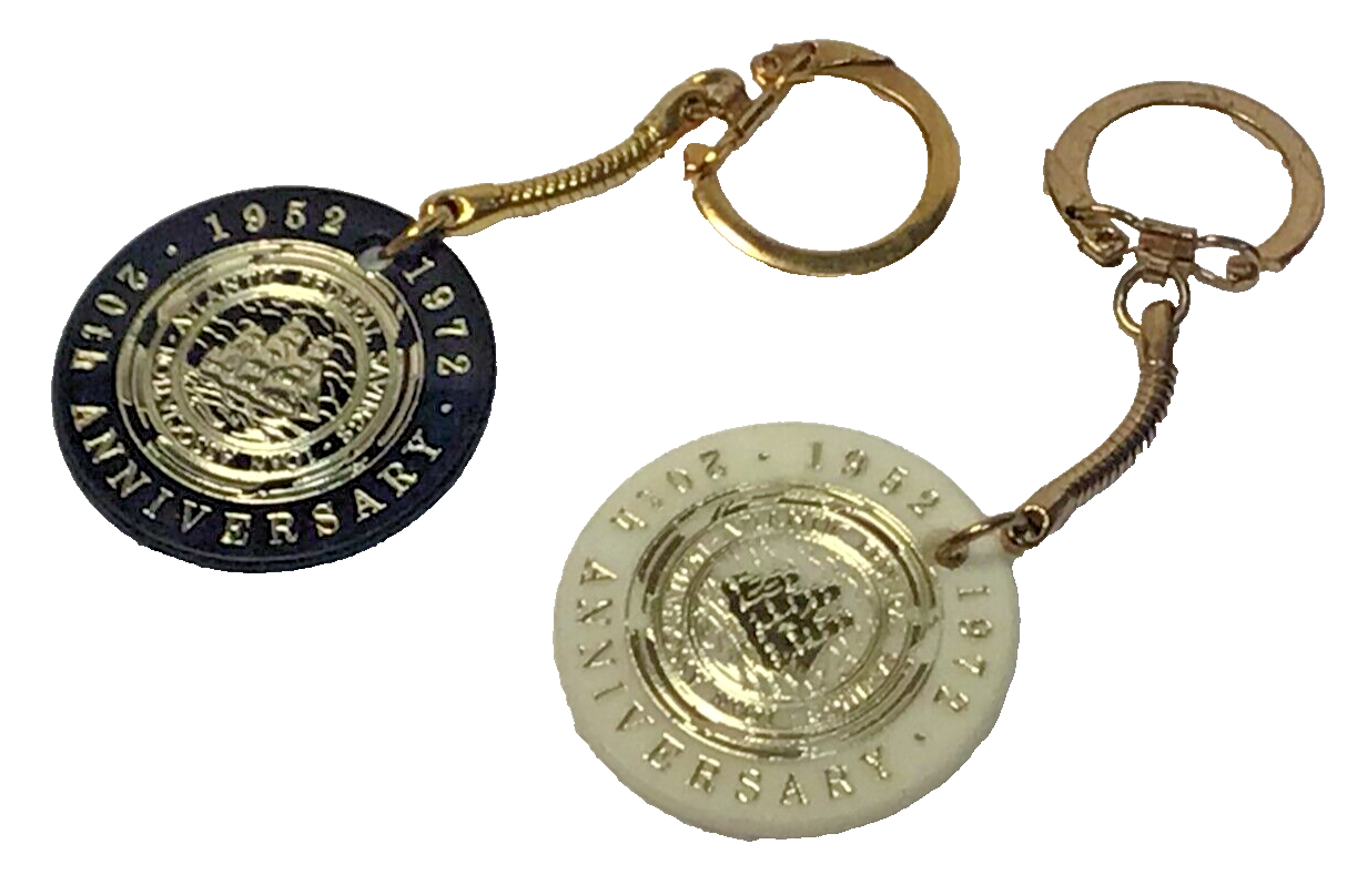 Pair of Vintage Atlantic Federal Savings Keychains | eBay