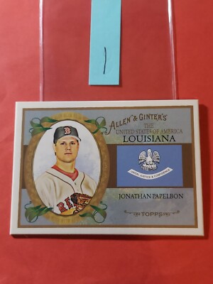 2008 Topps A and G United States #US18 Jonathan Papelbon, (Louisiana ...