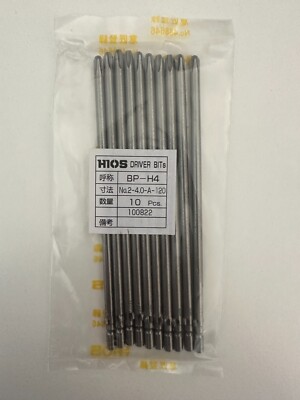 HIOS Screwdriver BIT BP H4, (10 pcs), HIOS quality! 2(4.0)x120 A | eBay