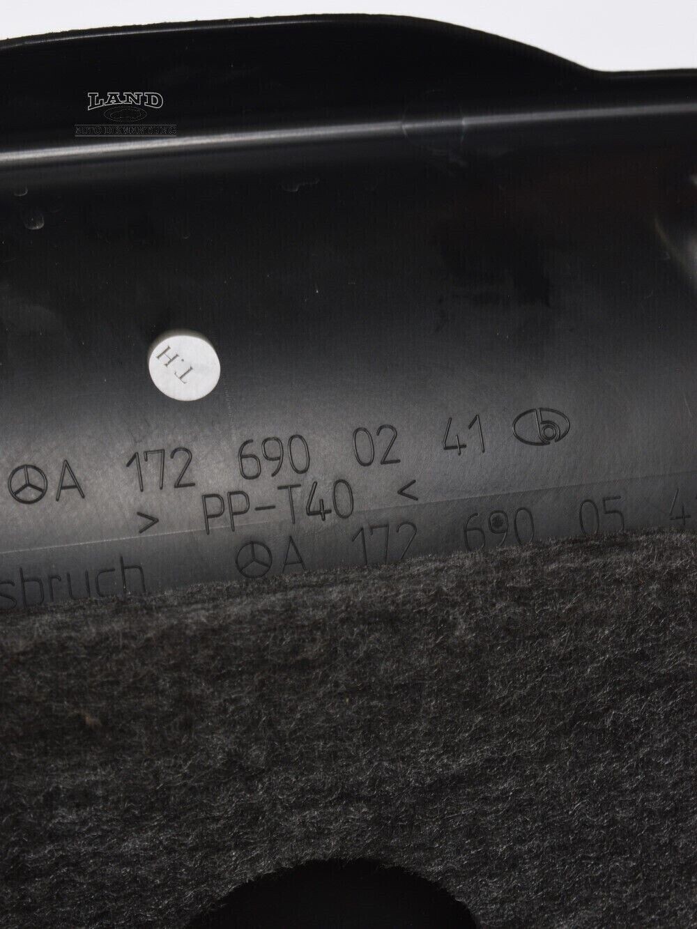 MERCEDES R172 SLK-CLASS INTERIOR TRUNK LID HANDLE STORAGE COVER TRIM ...