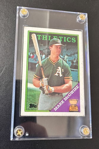 MOST ERRORS! 1988 TOPPS ALL-STAR ROOKIE #580 MARK McGWIRE ATHLETICS ...