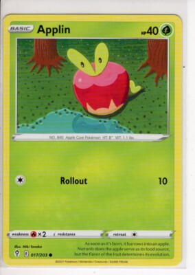 APPLIN EVOLVING SKIES SET POKEMON CARD 017/203 NM/M | eBay