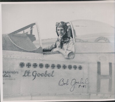 Bob Goebel signed photo, WWII Ace | eBay
