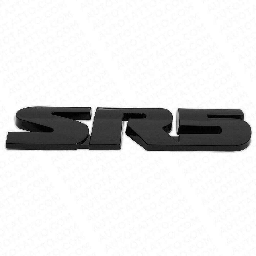2Pc Gloss Black SR5 Emblem Badge Logo Fit tacoma 4runner tundra sequoia ...