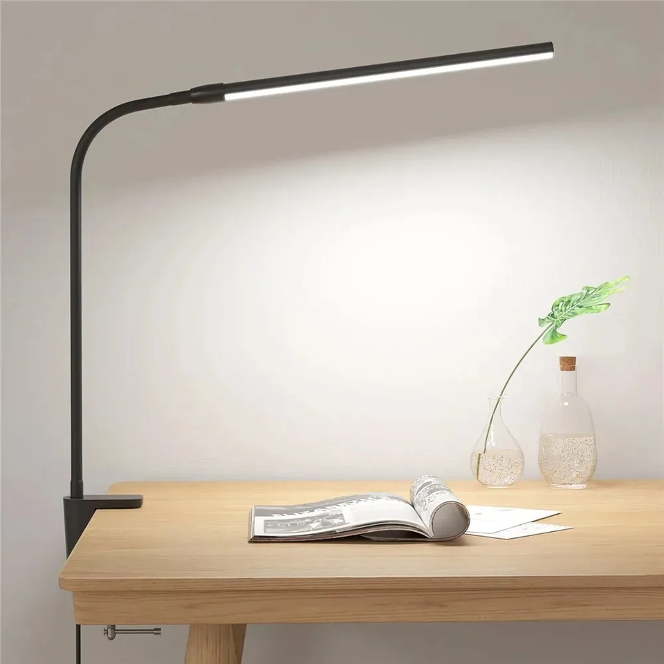 Double Single Head Led Clip Desk Lamp Dimmable Computer Table Lamps ...