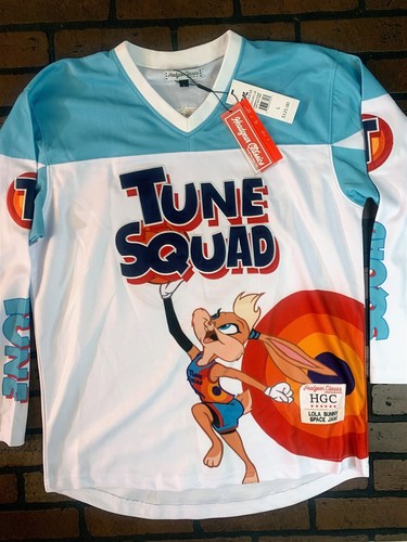 TUNE SQUAD Lola Bunny Headgear Classics Hockey Teal Jersey ~Never Worn ...