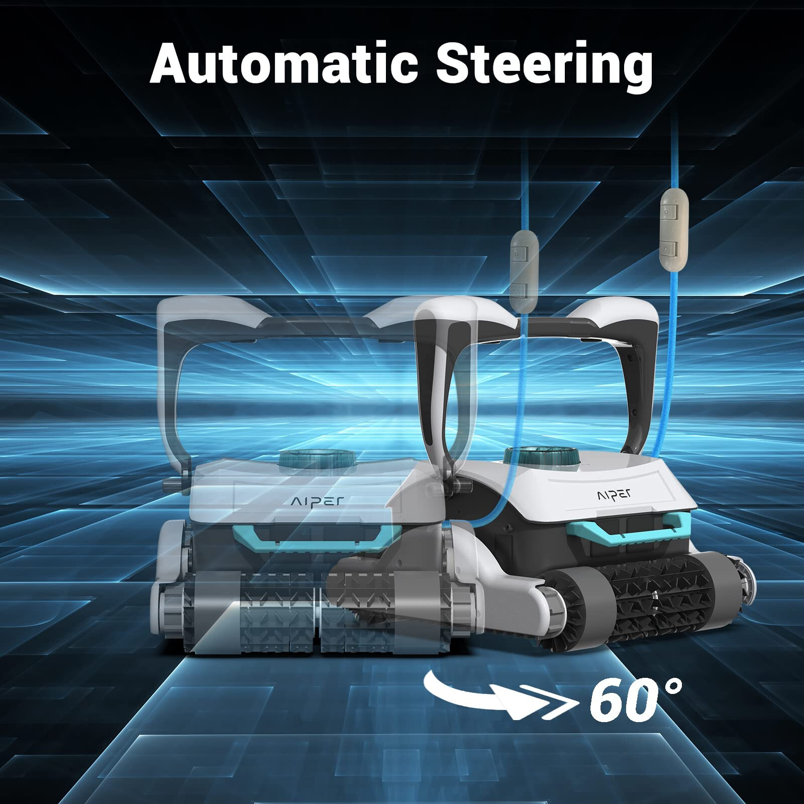 AIPER Newest Robotic Pool Cleaner with Wall Climbing Automatic ,Orca ...