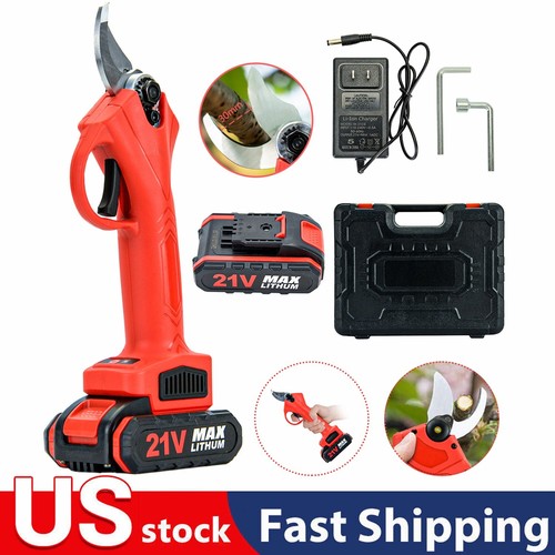 30mm Cordless Electric Branch Scissors Pruning Shear Pruner Ratchet ...