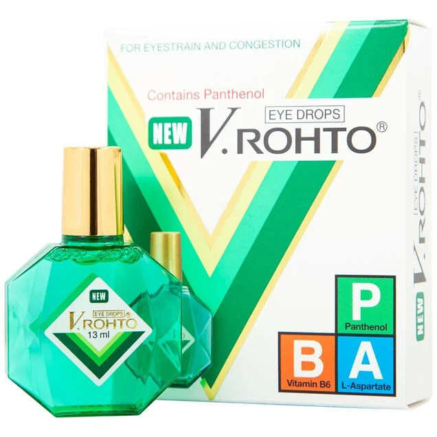 4x NEW V.Rohto Eye Drops for Eyestrain Congestion Redness Fatigue NEW ...
