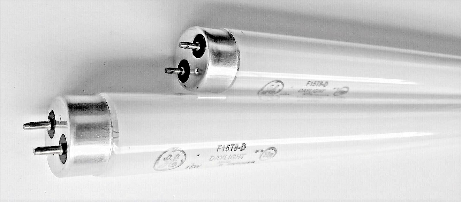 2x GE F15T8/D 15W T8 6500K 18" Fluorescent Linear Light Bulb Sylvania ...