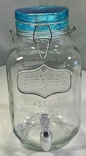 Mainstays Yorkshire Glassware Beverage Dispenser Tea Lemonade Jar 1 ...