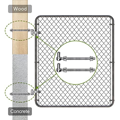 M12x8'' J-Bolt Gate Hinge 304 Stainless Steel J-Bolt Post Hinge with 5/ ...