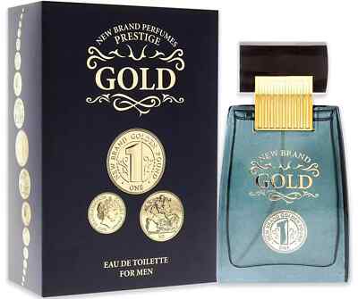 Prestige Gold by New Brand cologne for men EDT 3.3 /3.4 oz New In Box ...