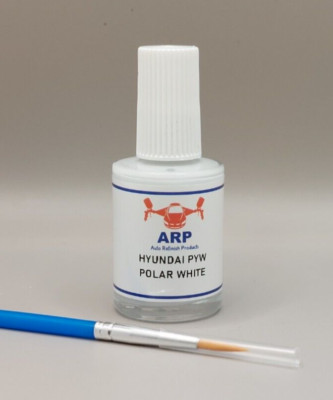 For Hyundai Code PYW POLAR WHITE Auto Touch up Paint +Free Fine Tipped ...