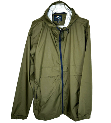 BRAND NEW* Mountain & Isles Mens Rain Jacket Green XXL Lightweight
