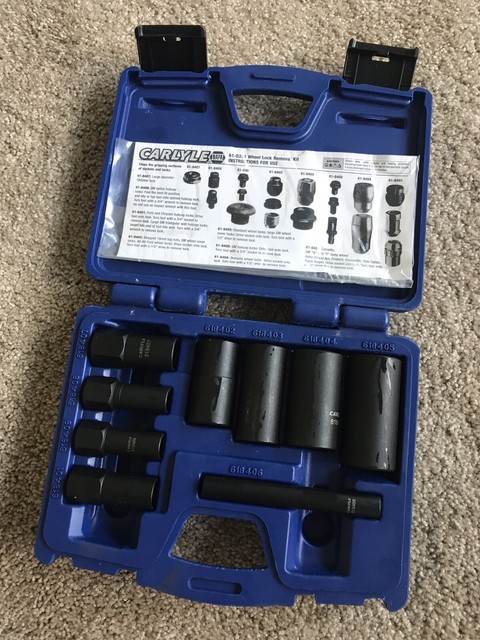 NAPA Tools Wheel Lock Removal Kit 61-0321 Socket Set C2 for sale online ...